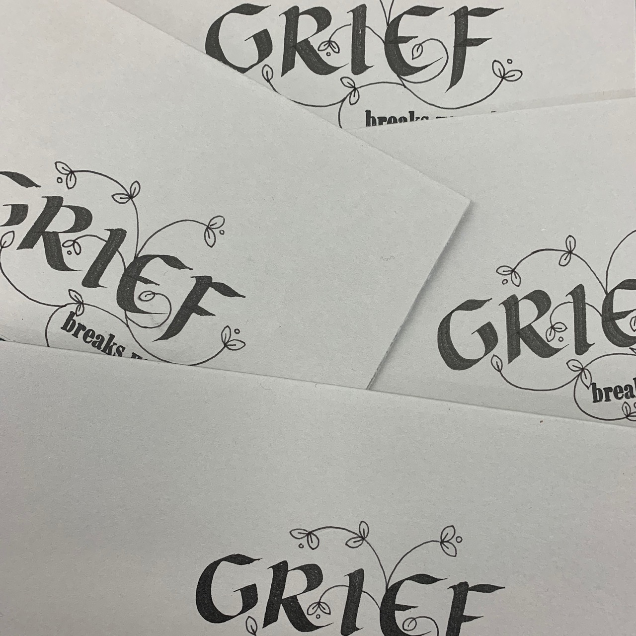 Paper Ponderings: Grief cards