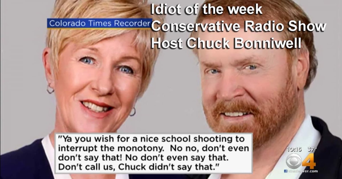 The On-Line Buzzletter: Idiot of the Week : Conservative Radio Host ...