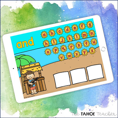 Digital Summer Sight Word Practice | The Tahoe Teacher