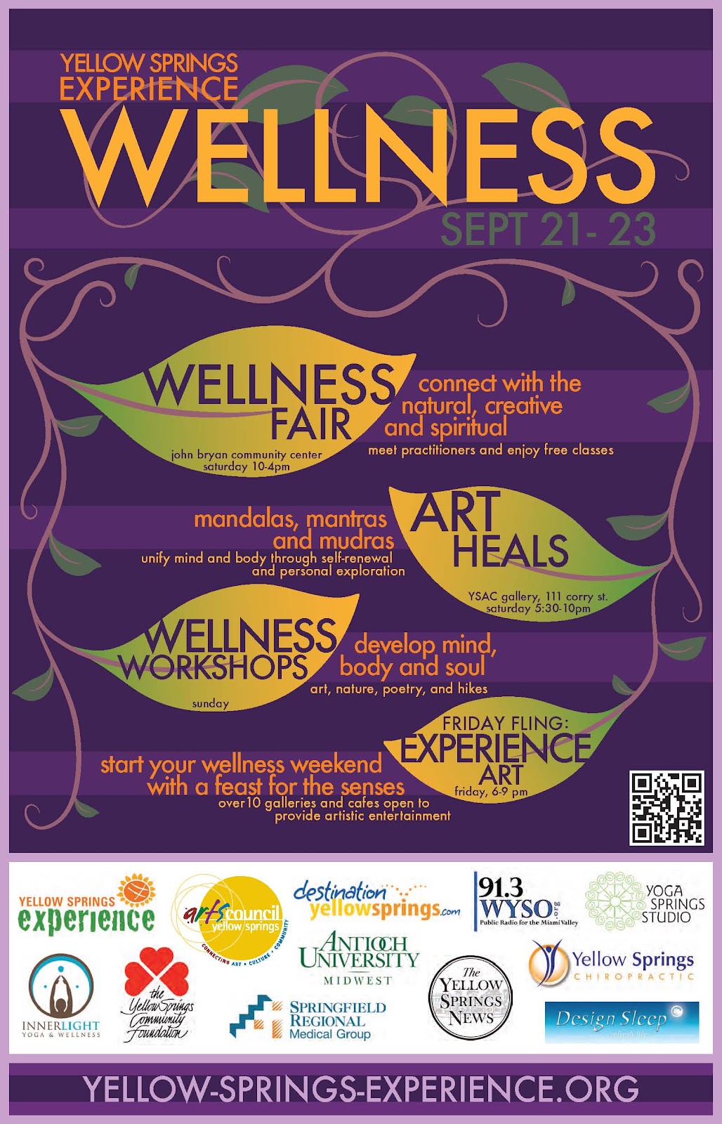 A Yellow Springs Blog: Wellness Weekend, Sept. 21-23