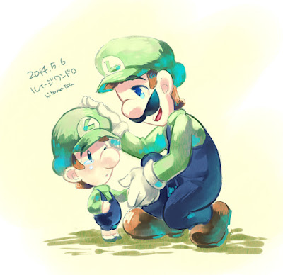 Kami's Library Thoughts: Fan Art Friday: Luigi