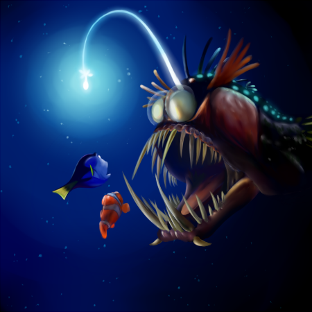 Angler Fish Finding Nemo Ride