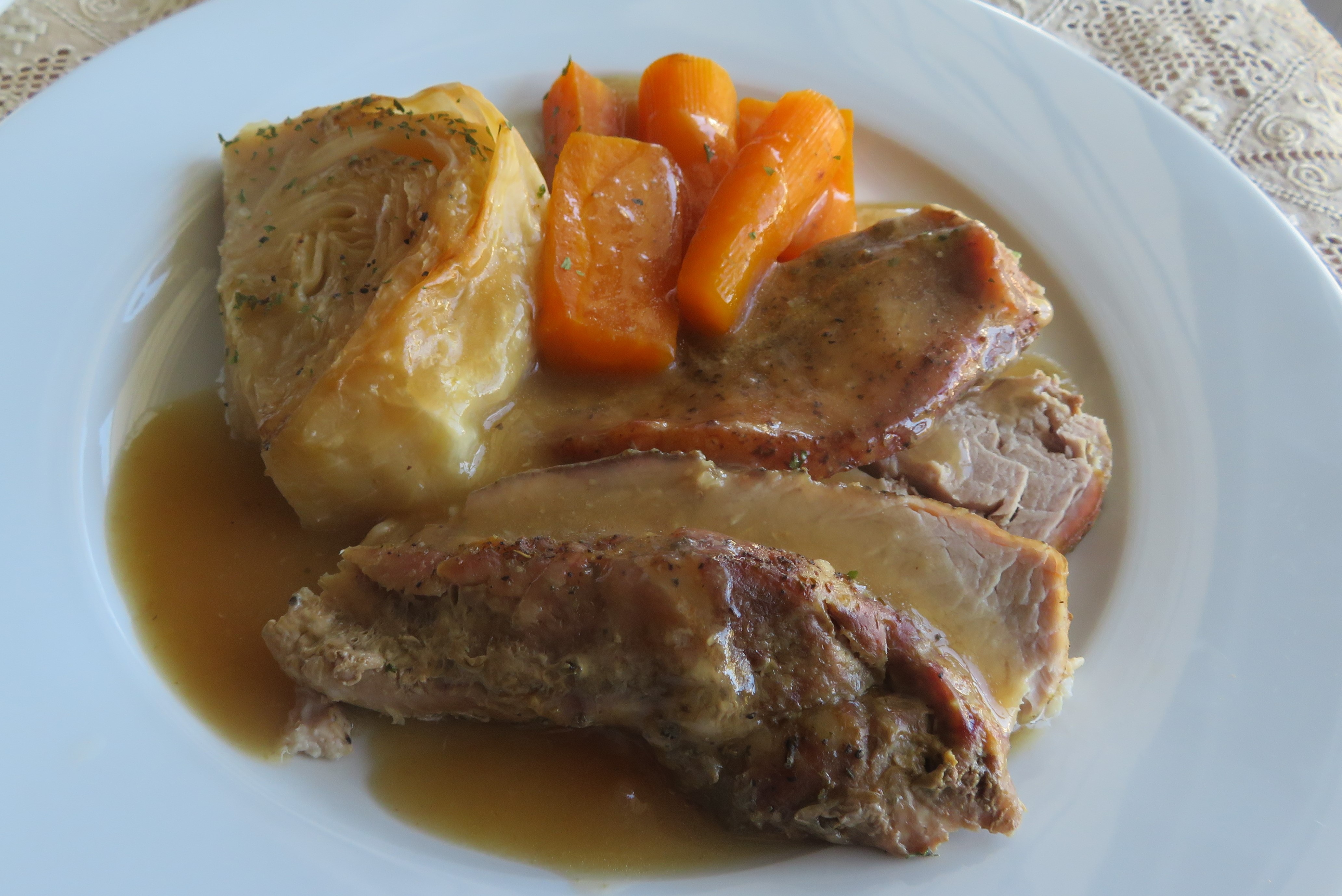 Pot Roasted Pork with Cabbage & Carrots | The English Kitchen