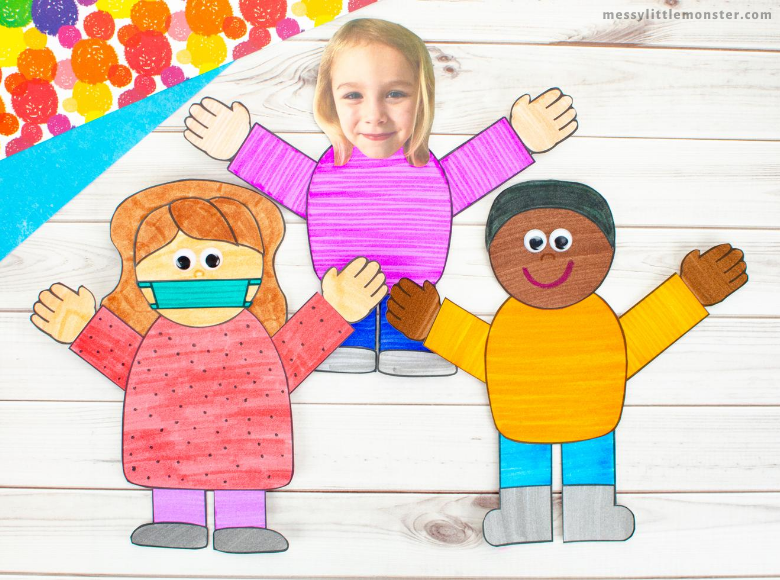 All About Me Back to School Craft (template included) - Messy Little ...