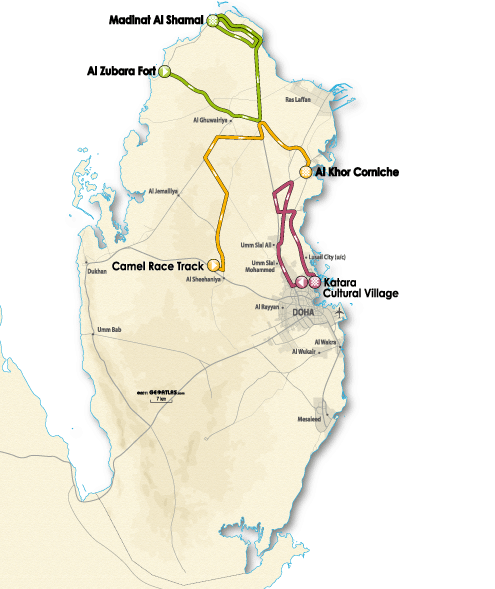 Cyclopunk: Women's Tour of Qatar starters and course guides