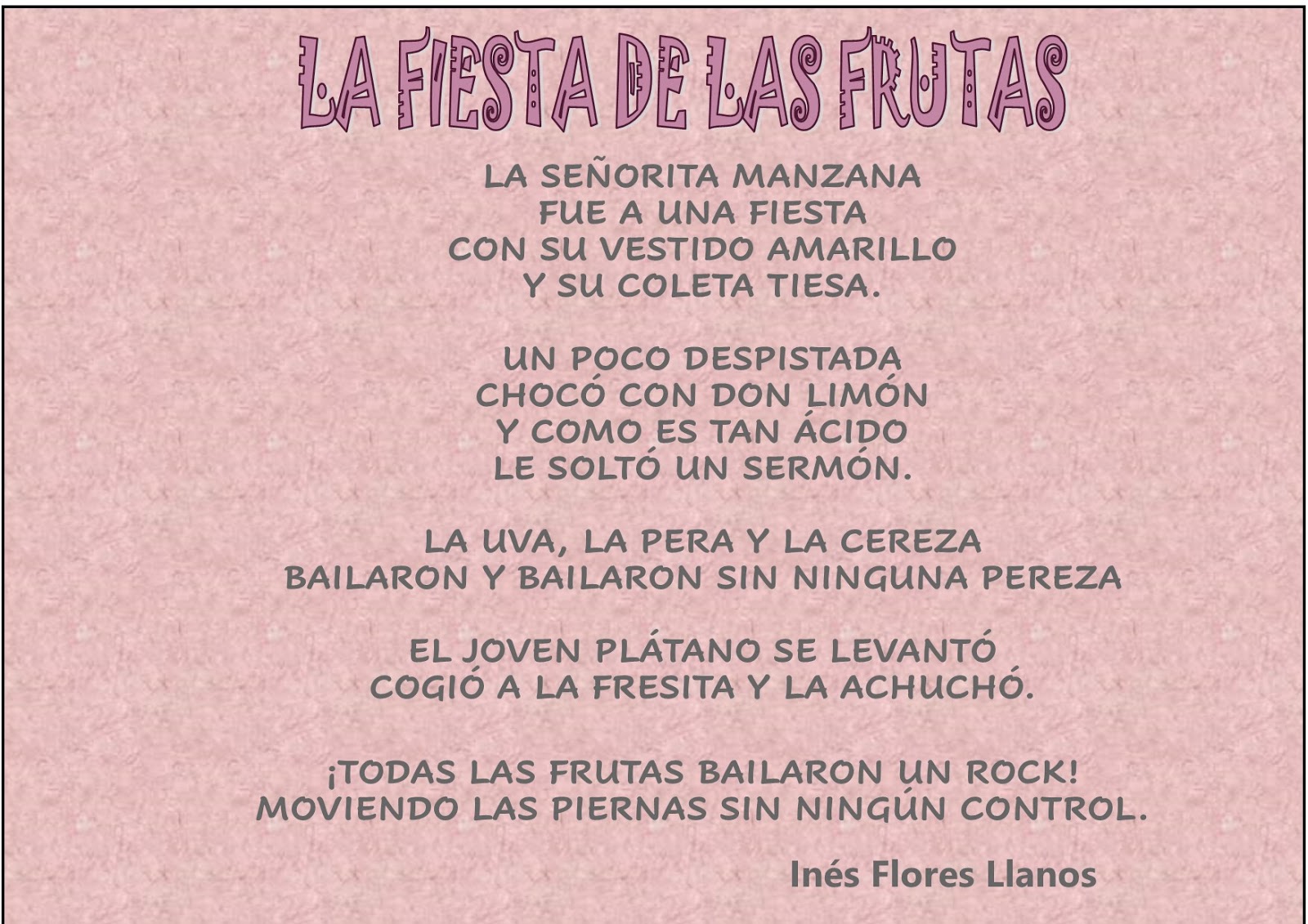 L' ÉCOLE DES ROBINSONS: LUNES , DÍA DE LA...FRUTA