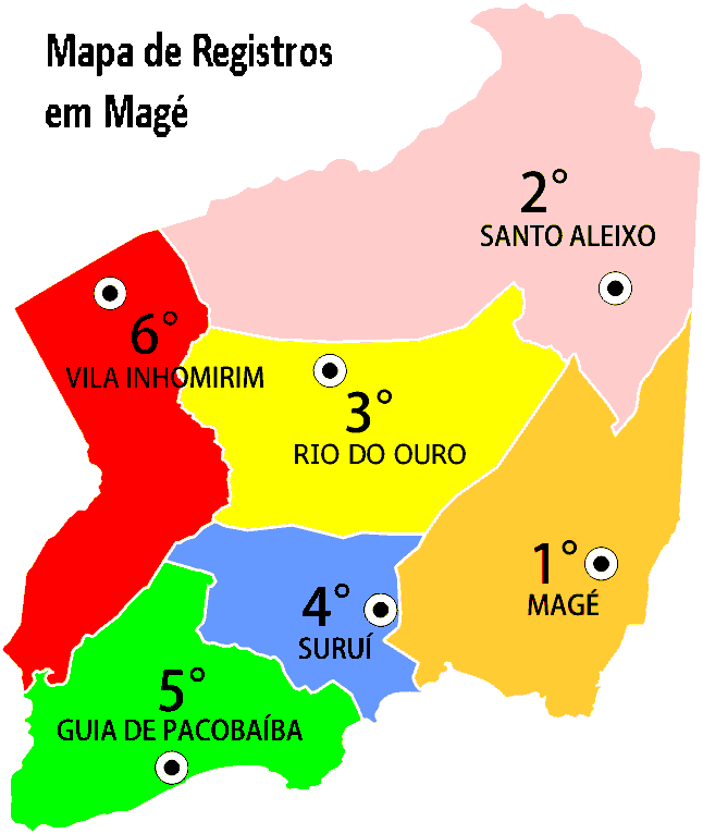 Avifauna Magé : Mapa de Registros