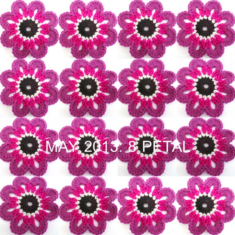 Susan Pinner: SHOCKING PINK FLOWER THROW