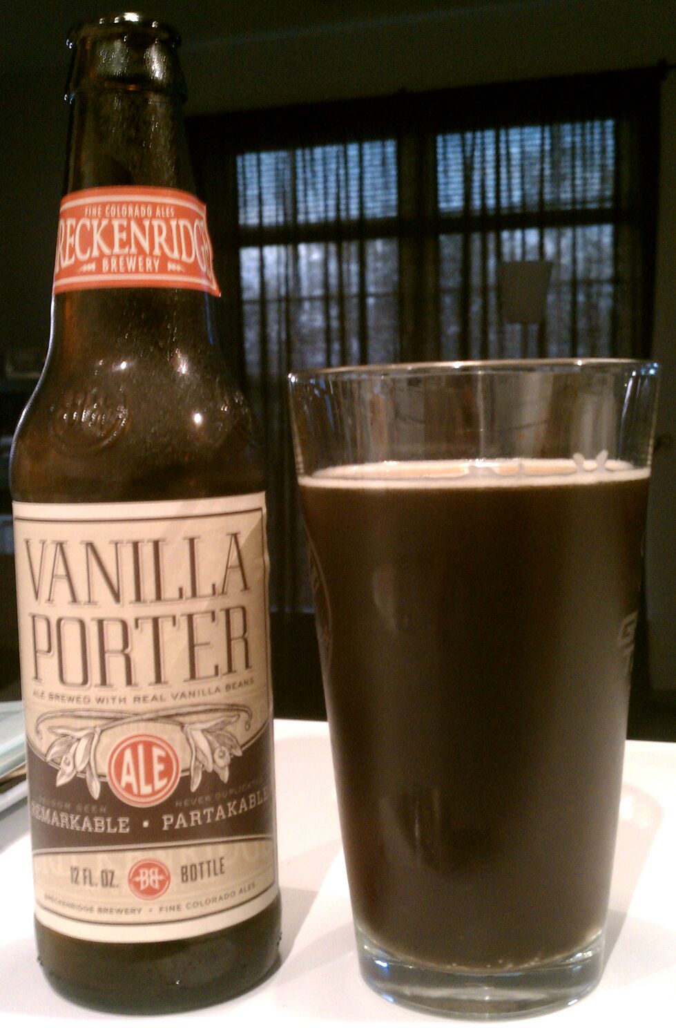 Review: Breckenridge Vanilla Porter ~ A Pint Half Full