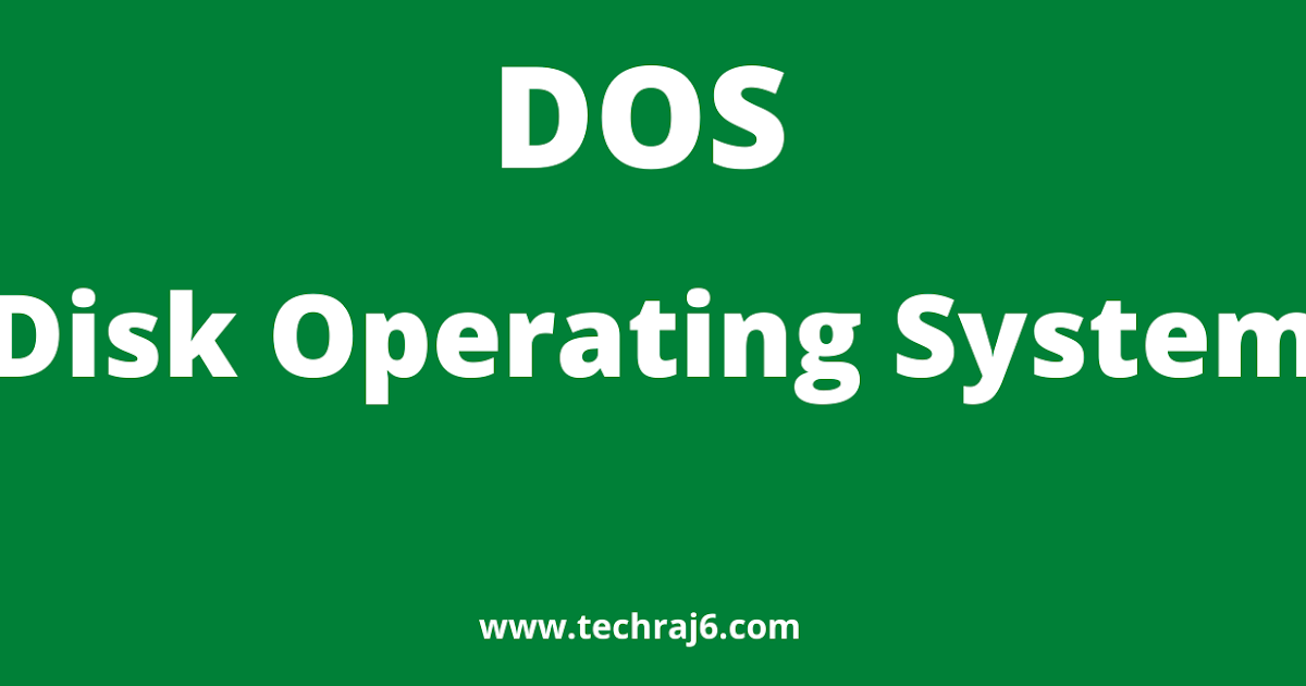 DOS full form, what is the full form of DOS