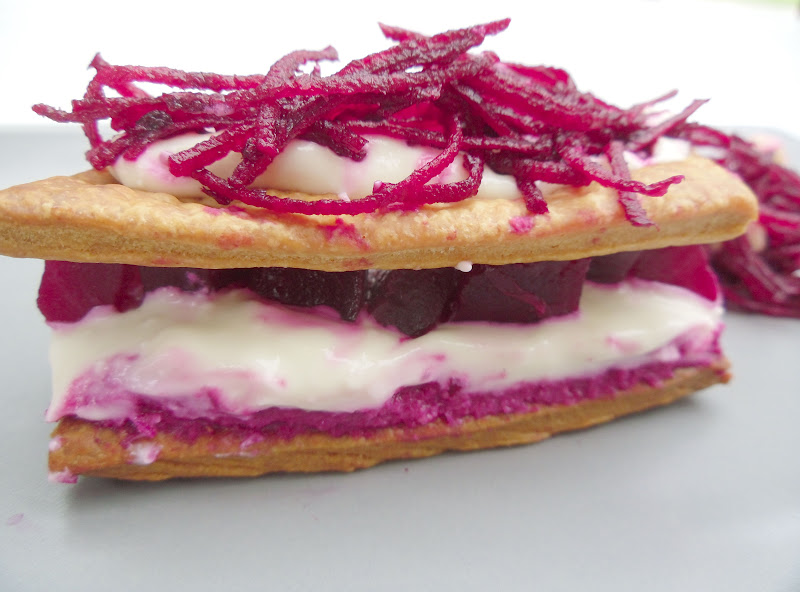 Gourmande ou passionnée...: Mille-feuille betterave et fromage de ...