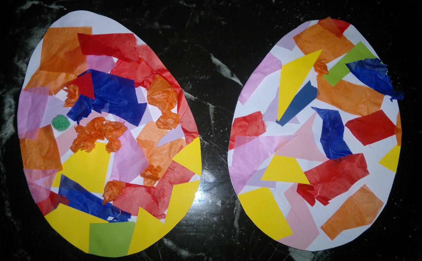 Similar to when we made our valentines heart display , I used some of ...