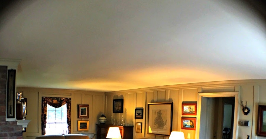 Content in a Cottage: Wide Angle View of My Living Room