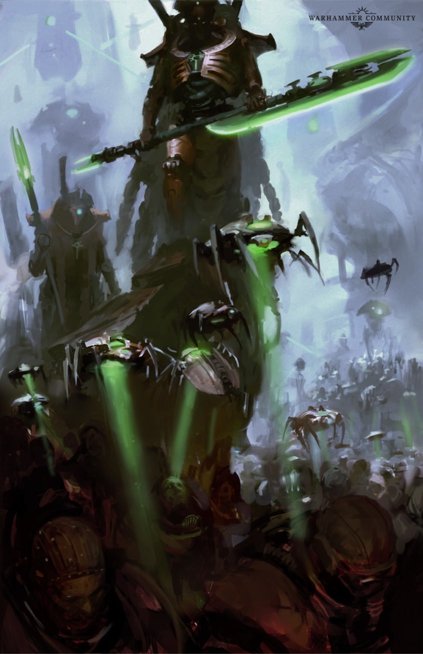 Artwork Show from the New Necron Codex - Faeit 212