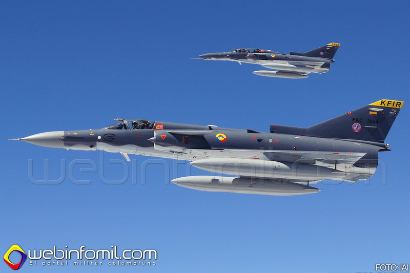 desarrollo defensa y tecnologia belica: El escuadrón Kfir de la Fuerza Aérea Colombiana está ...