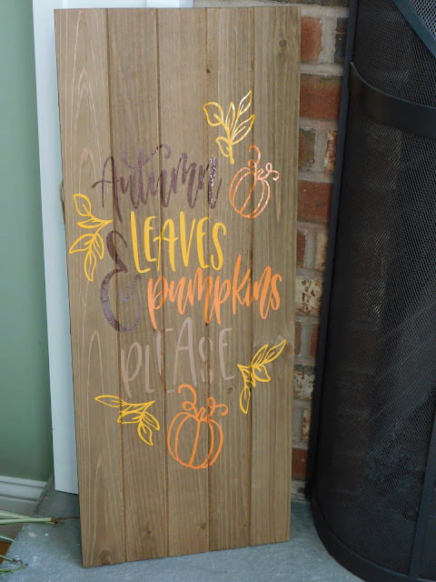 Making a Fall Sign Using the Cricut