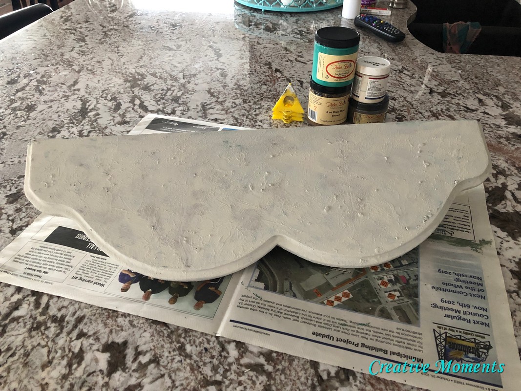 Venetian Plaster Shelf