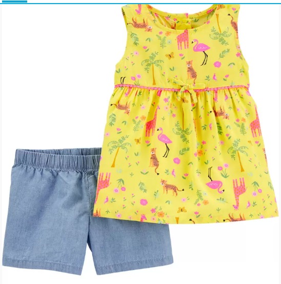 Mudas de ropa para niñas Carter's.