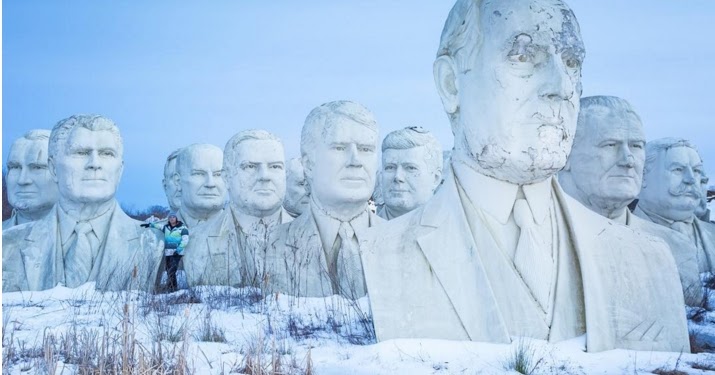 All This Is That: How 43 gigantic and crumbling POTUS heads ended up in ...