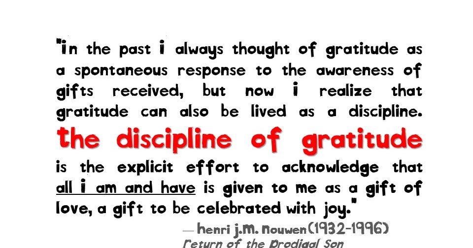 TRIBEWORK: Understanding the Discipline of Gratitude