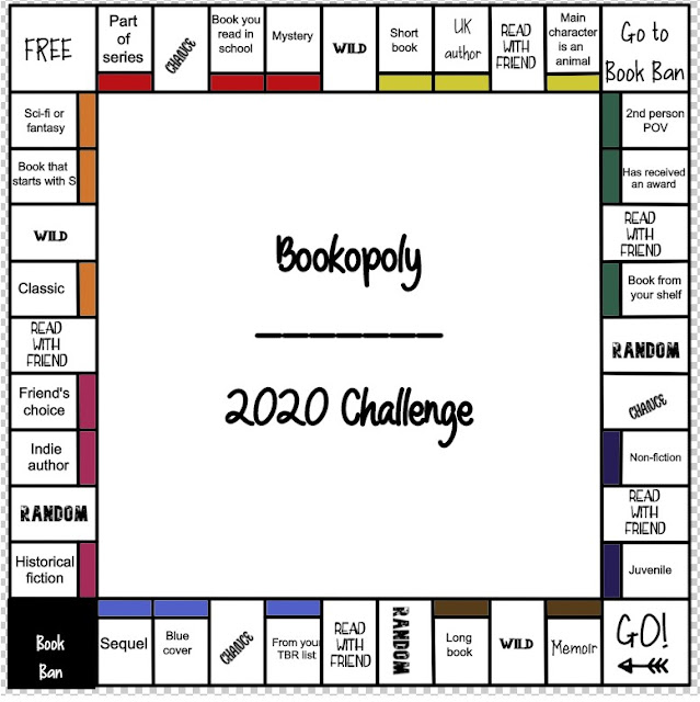 Bookopoly Reading Challenge 2020