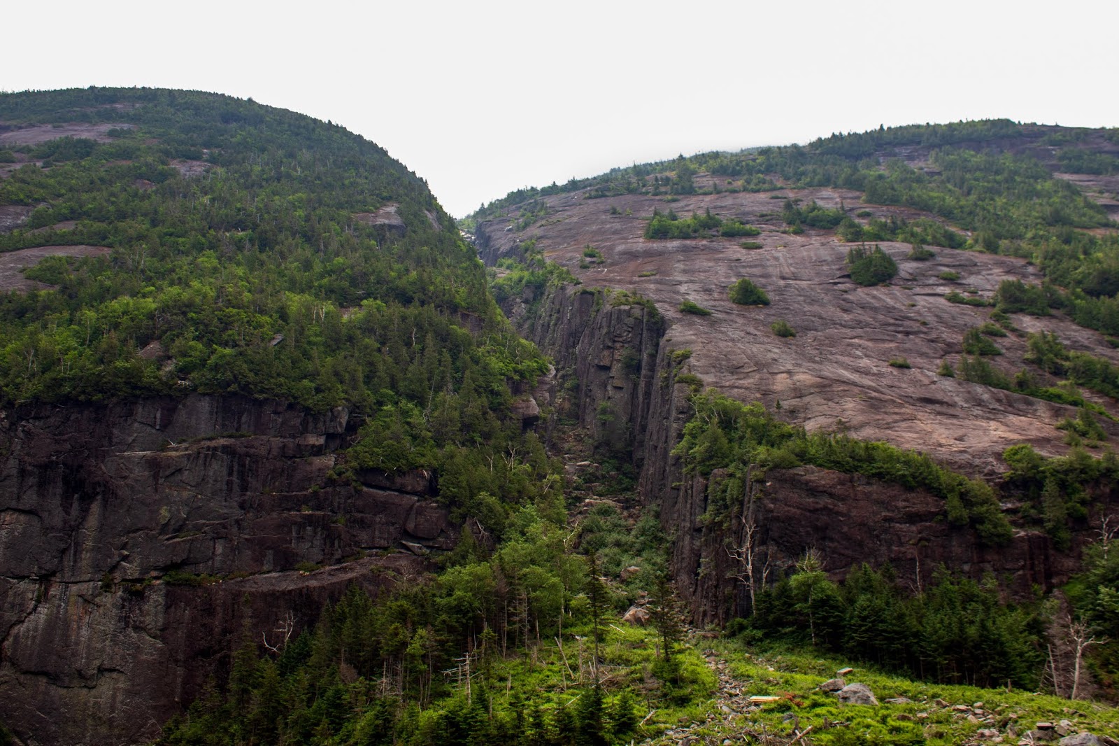Colden Trap Dyke: The base of the Trap