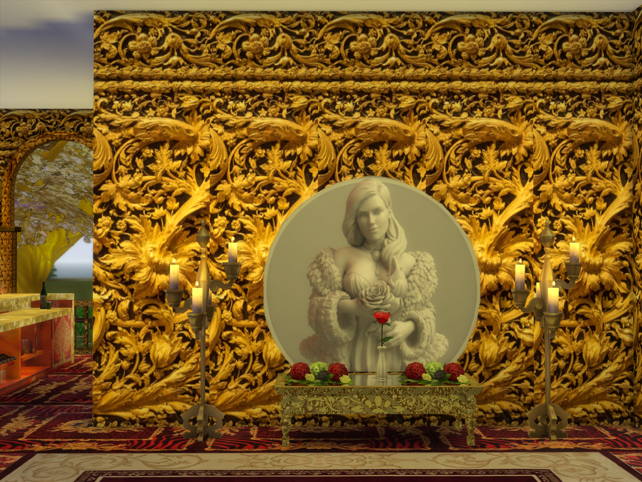 Anna Quinn Stories: More Golden Walls For Your SIMS 4