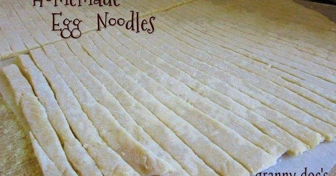 Move it and lose it.: HOME MADE EGG NOODLES