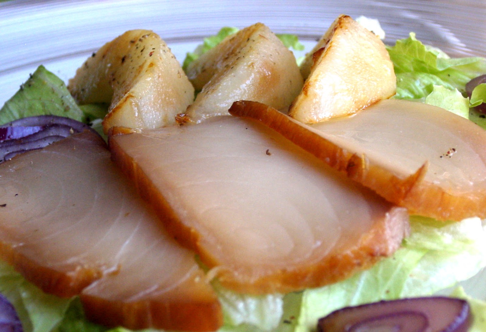 k o n y h a t ú r a: Füstölt tokhal grillezett körtével