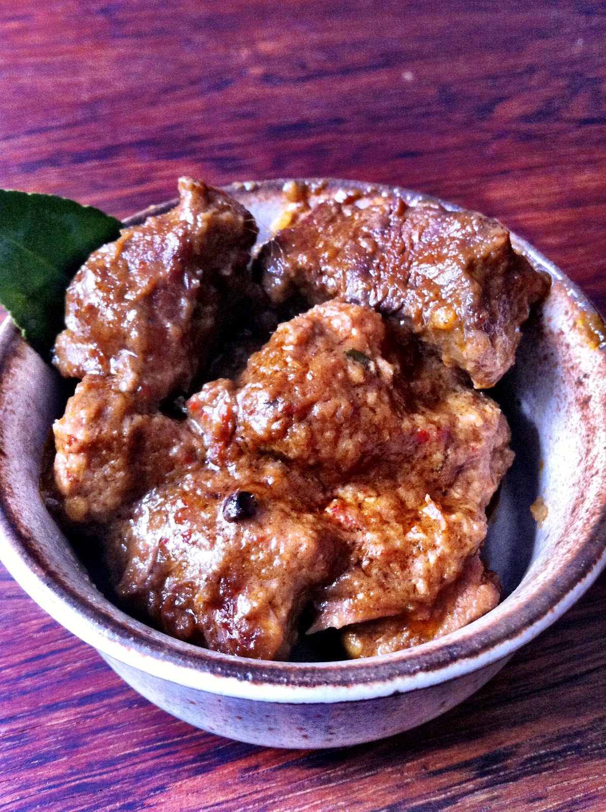 The Domestication of June: Beef Rendang : Spicy Beef Stew with Roasted ...