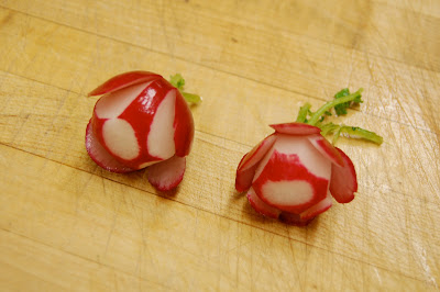 Maija (my-a) Recipes: Veggie Tails and Flowers for Fancy Veggie Basket