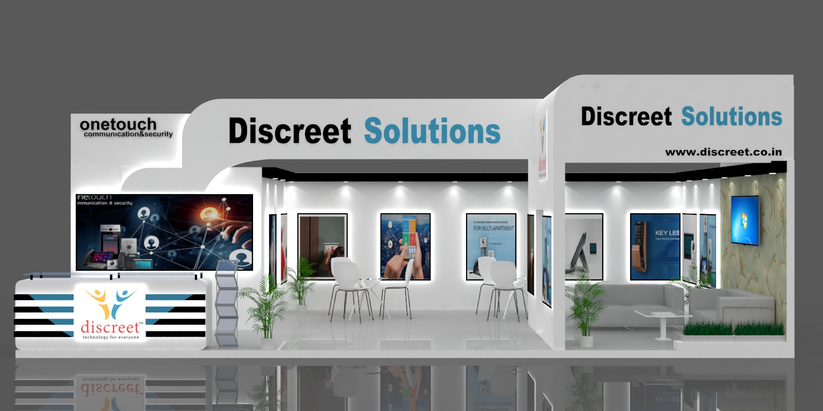 discreet solution booth design