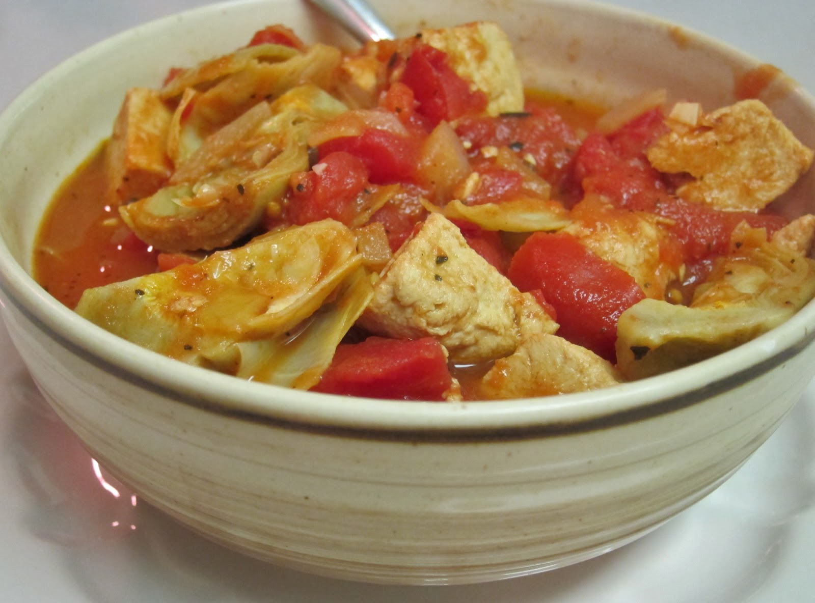 The Vegan Chronicle: Chicken, Artichoke, and Tomato Ragout