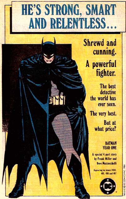 DC Comics of the 1980s: 1986 - Batman: Year One House Ads