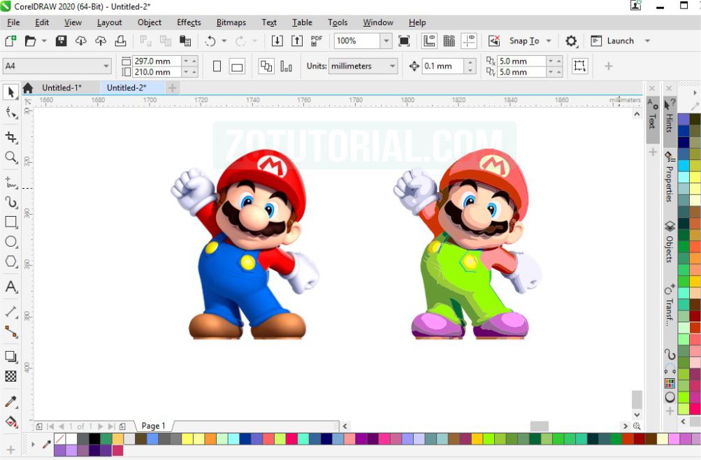 Mengubah Gambar atau Logo Jadi Vector di CorelDraw - zotutorial