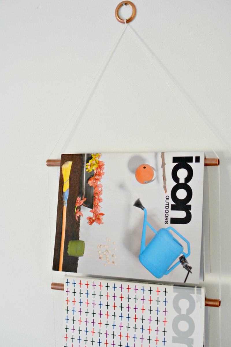 diy | copper magazine rack — Caroline Burke | Burkatron