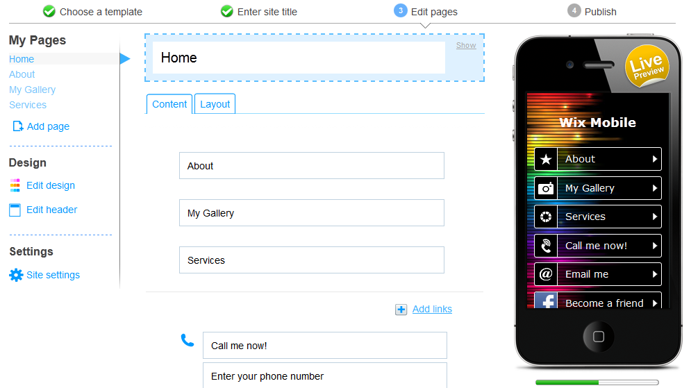 Mobile Web - Build A Mobile Website - Build Information Center