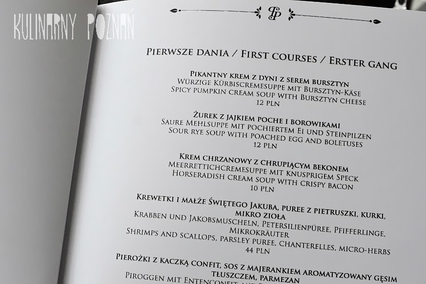 KULINARNY POZNAŃ: Jesienne menu Platinum Restaurant