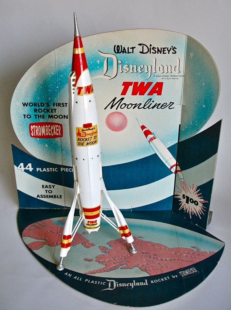 RETRO DISCOVERY PAGE!: 1955: TWA Moonliner Strombecker model, Disney ...
