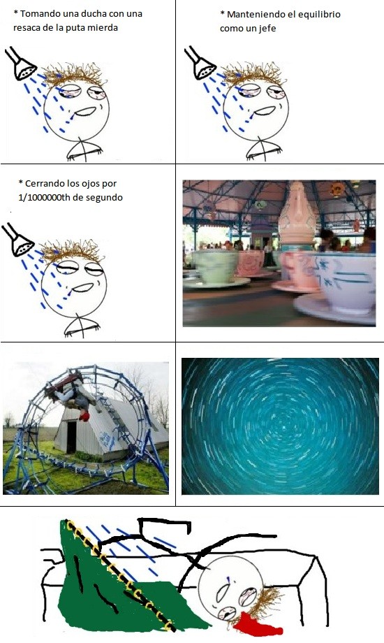 Lo que sucede al tomar una ducha luego de la resaca | La mansion de los ...