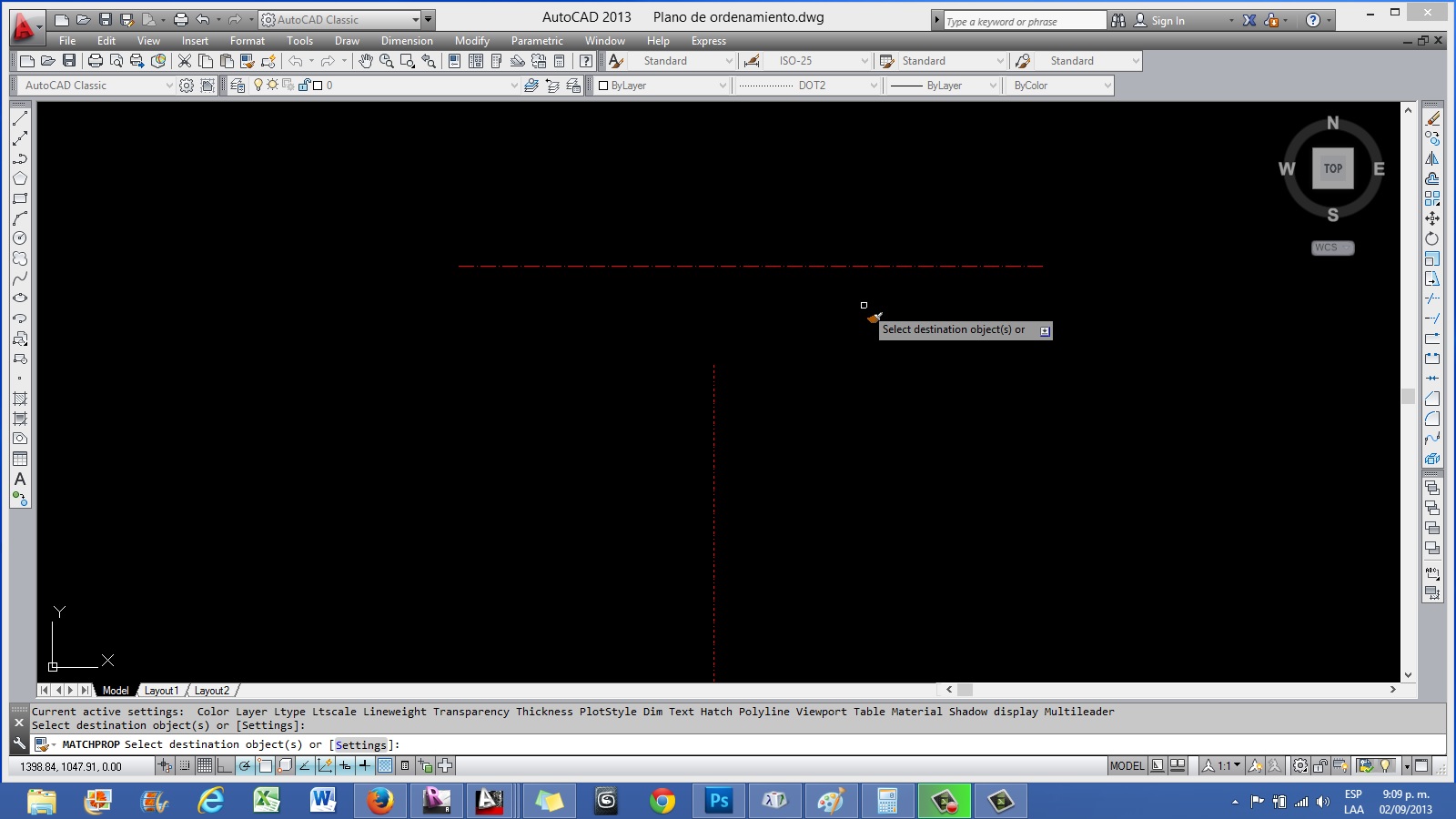 Herramienta Match Properties AutoCad - DominarCad
