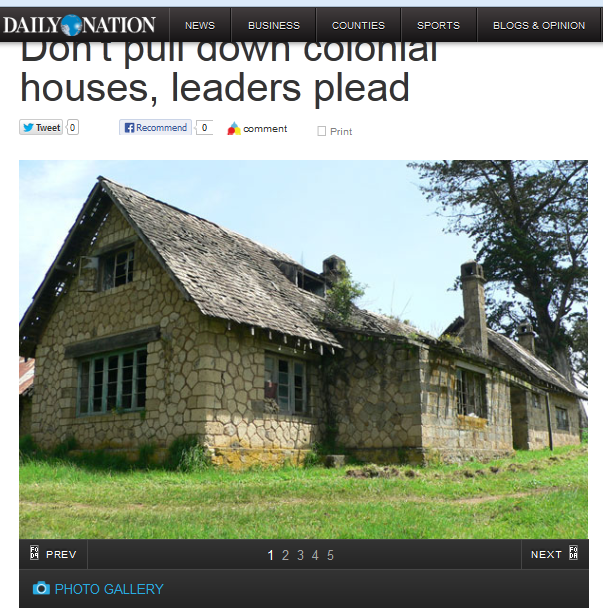 Celebrating Nairobi's Architecture: Repurposing up-country colonial era ...