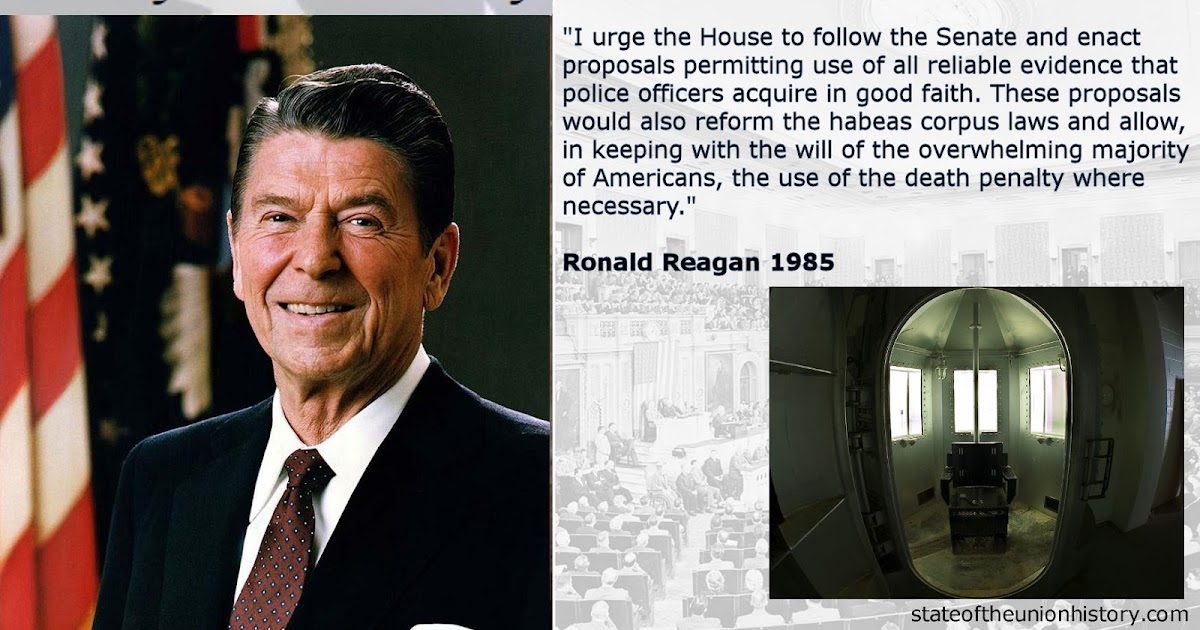 State of the Union History: 1985 Ronald Reagan - Advocating for the ...