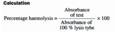 OSMOTIC FRAGILITY TEST AND PROCEDURE