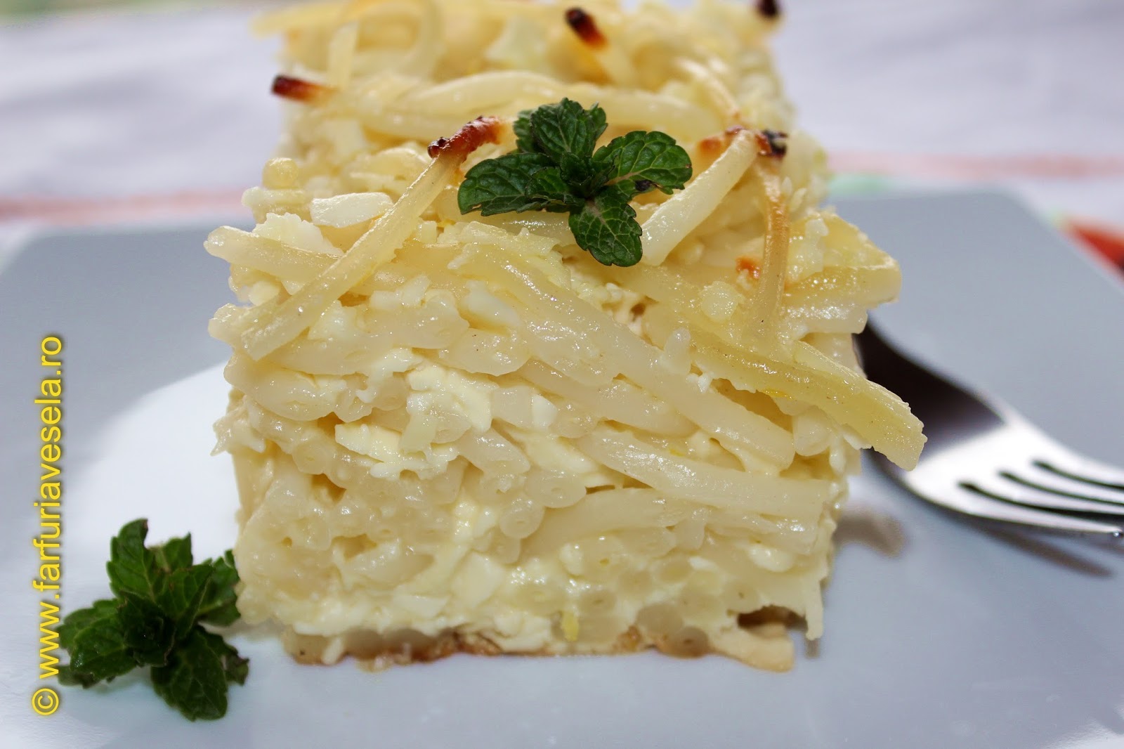 Farfuria vesela: Macaroane cu branza la cuptor