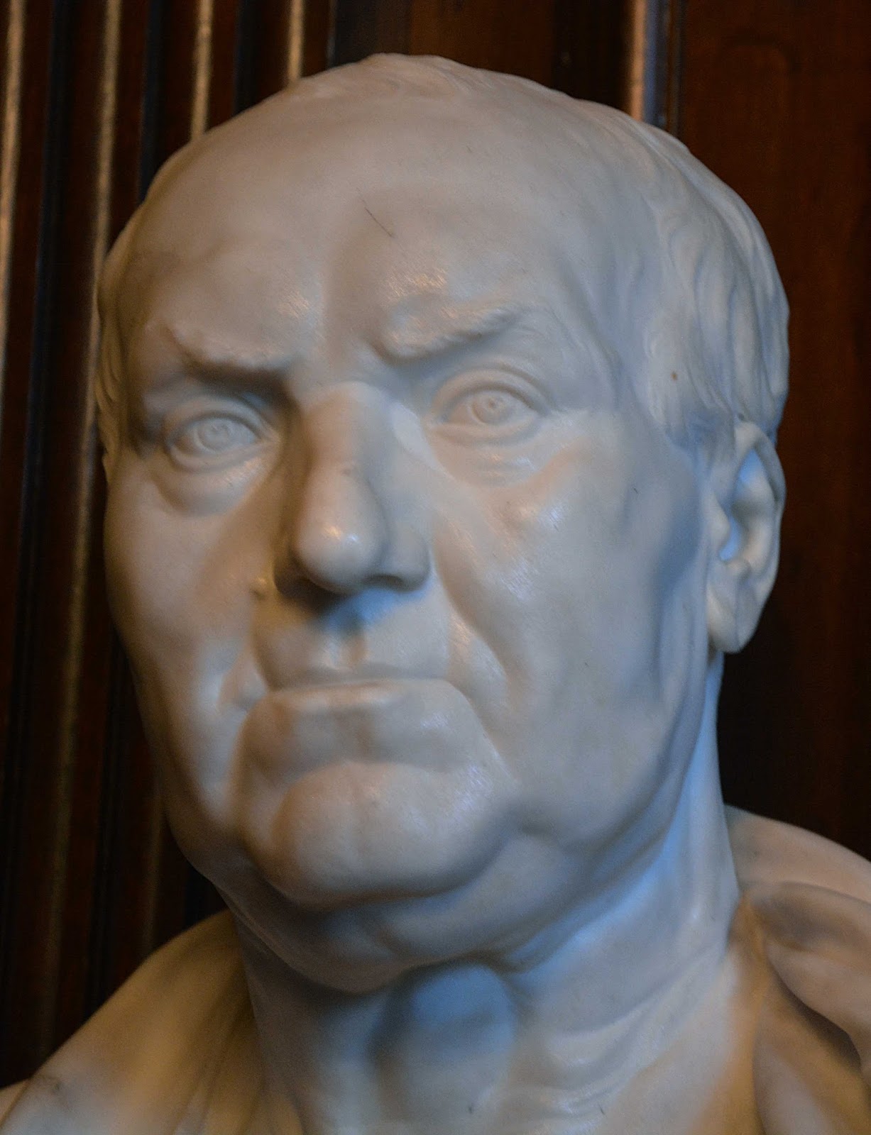 English 18th Century Portrait Sculpture: Bust of Richard Meade by Roubiliac