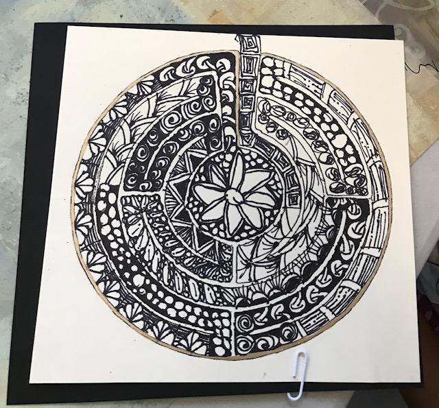 Tiki Tangles: Zentangle Labyrinth