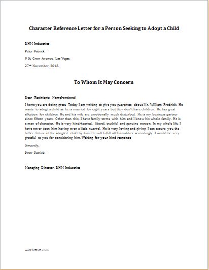 Letter Of Recommendation For Adoptive Parents Medical Resume letter-of-recommendation-for-adoptive-parents-medical-resume