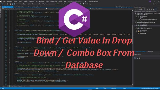 Bind Combo Box With Data Base In C# Windows Desktop Application Bind Combo Box With Data Base In C# Windows Desktop Application