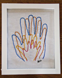 Handprint Prints | Munchkins and Mayhem